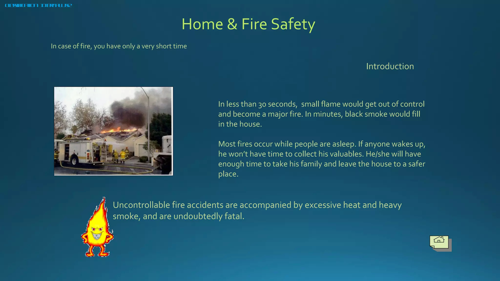 Home fire safety | PPT