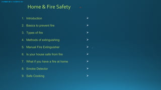 Home fire safety | PPT