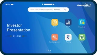 HomeFirst Investor Presentation Q1FY23.pdf