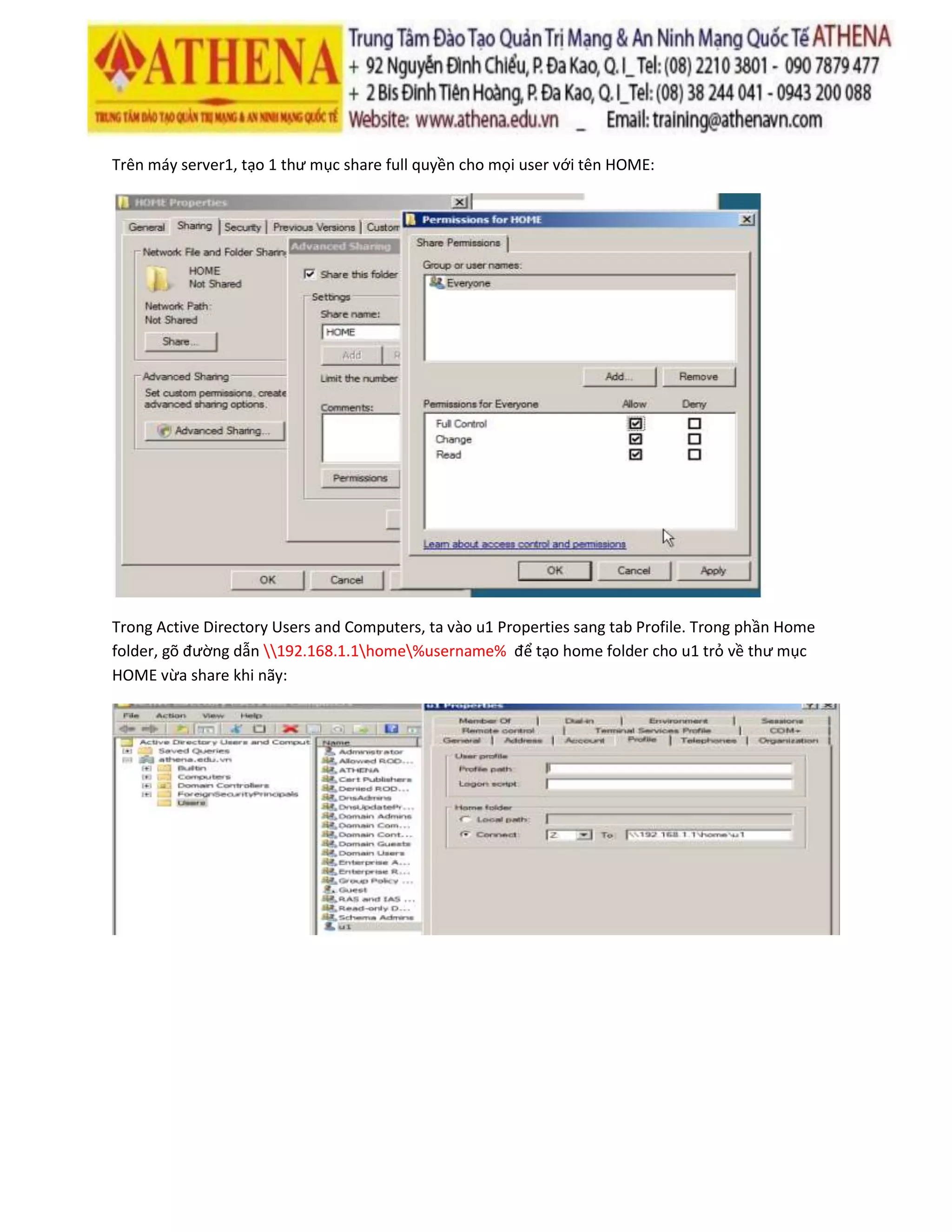 Home folder userprofile | DOCX
