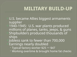 Mobilization of US military within the homefront | PPTX