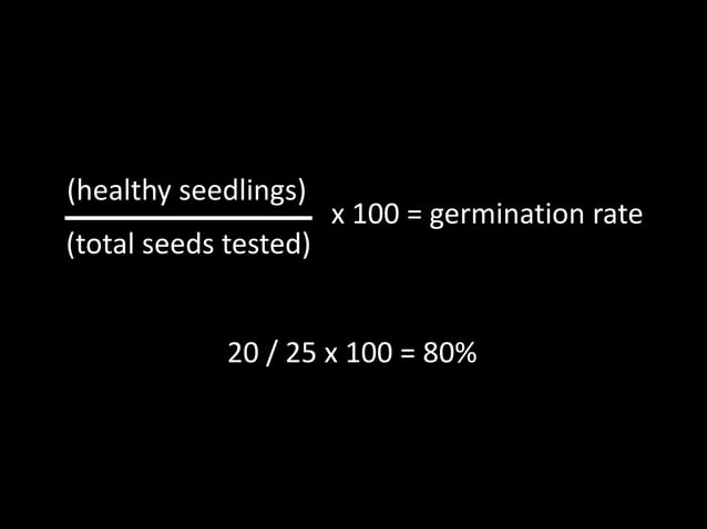 Germination Testing at Home | PPT