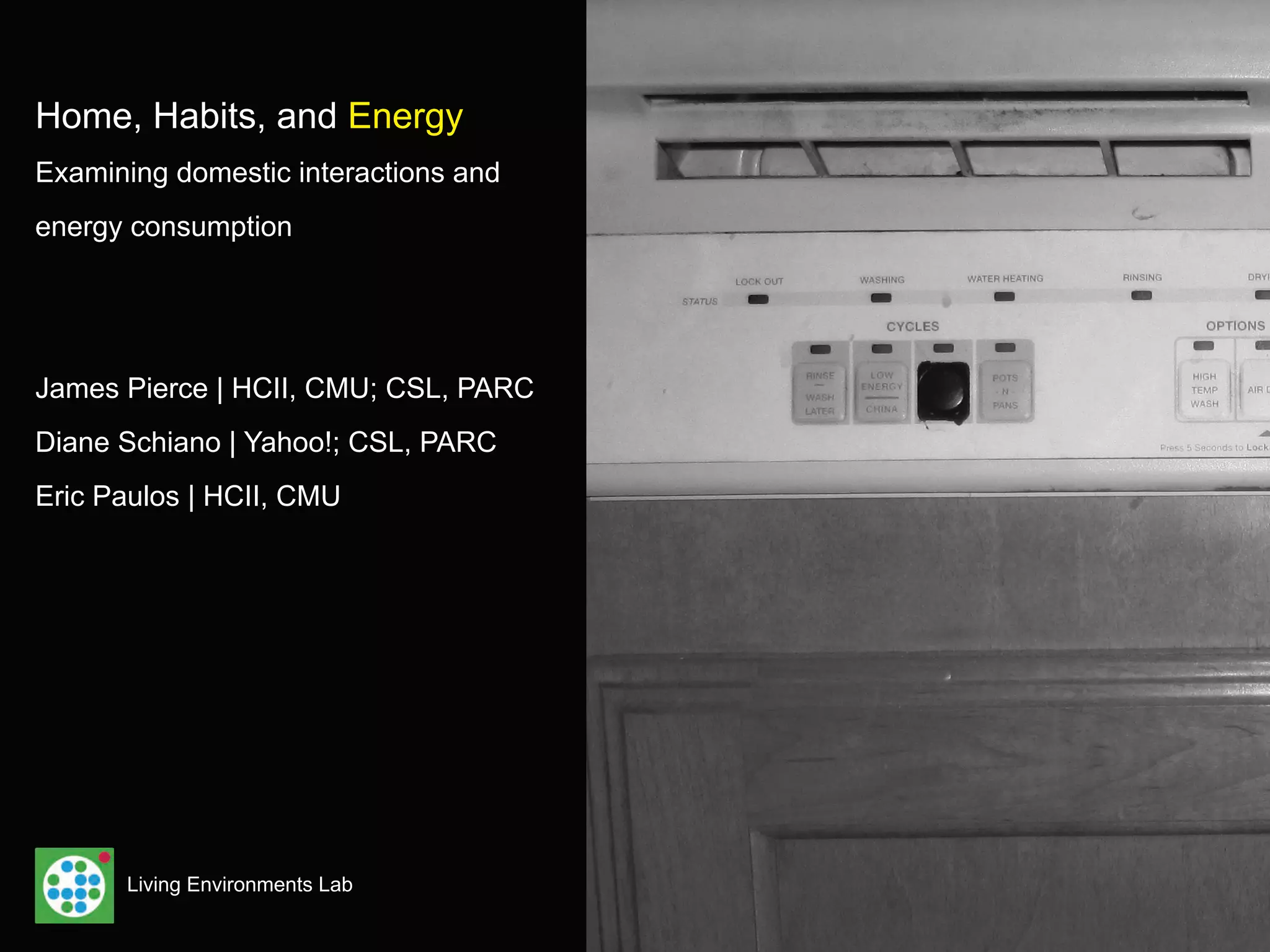 Home, Habits and Energy Consumption | PDF | Home Appliances | Home & Garden