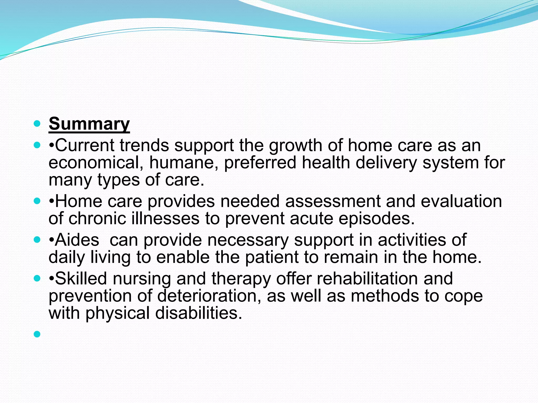 Home health care | PPTX