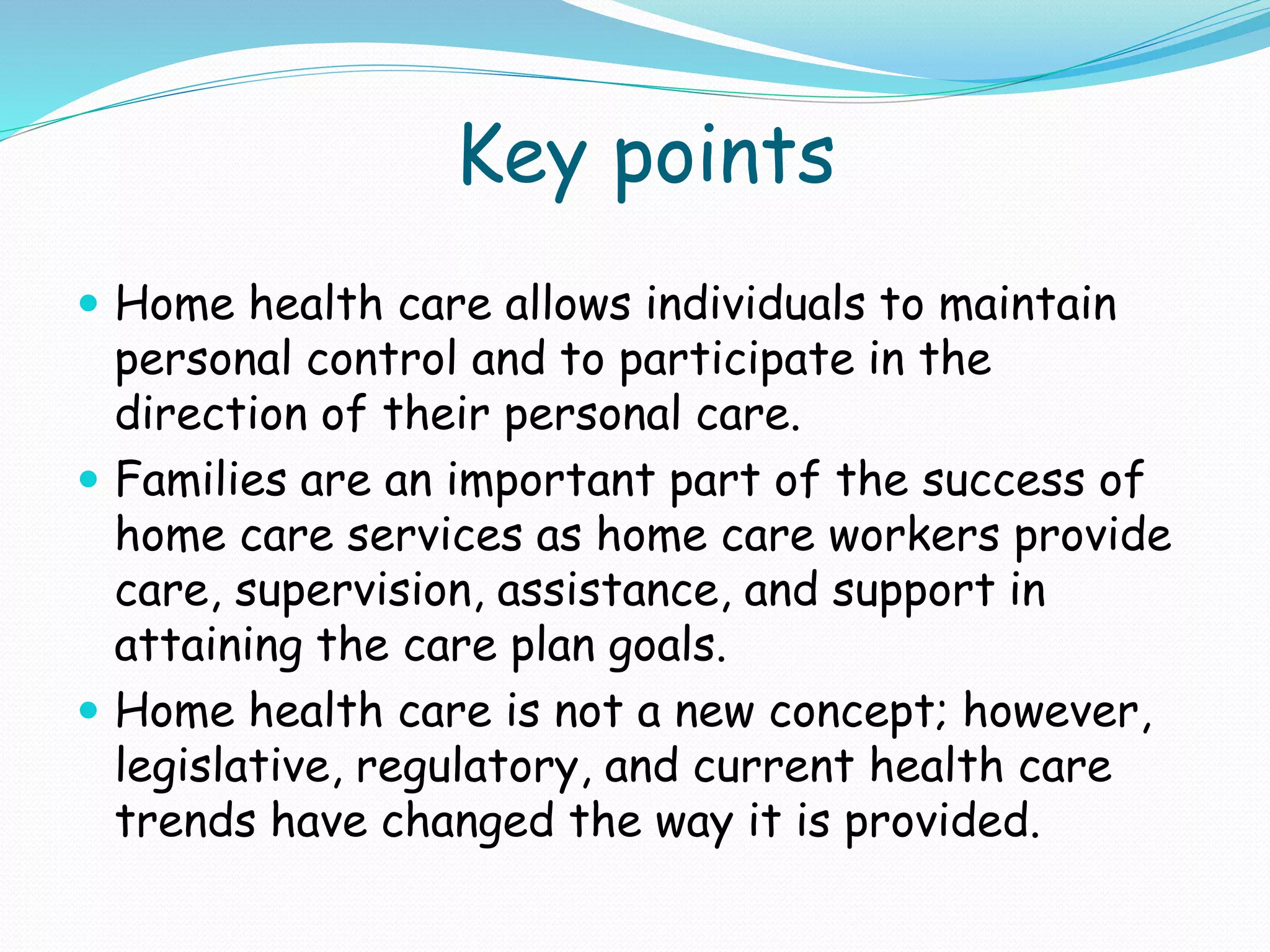 Home health care | PPTX