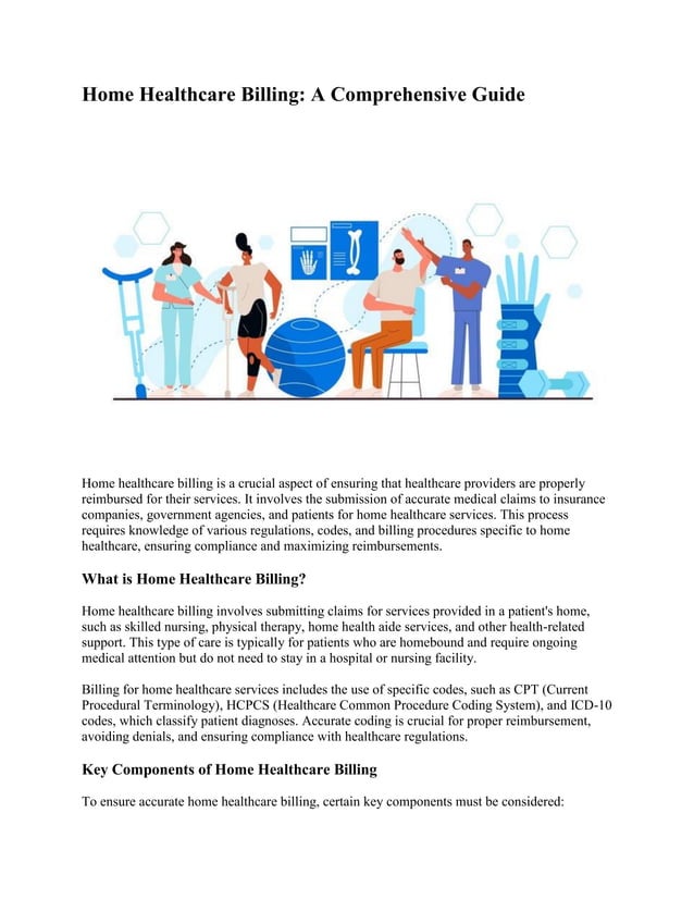 Home Healthcare Billing: A Comprehensive Guide | PDF