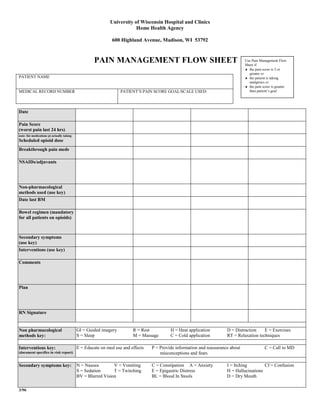 Home health pain_mgmt_flowsheet | PDF