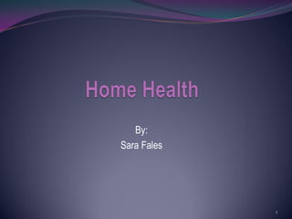 Home Health Powerpoint | PDF | Physical Therapy | Wellness