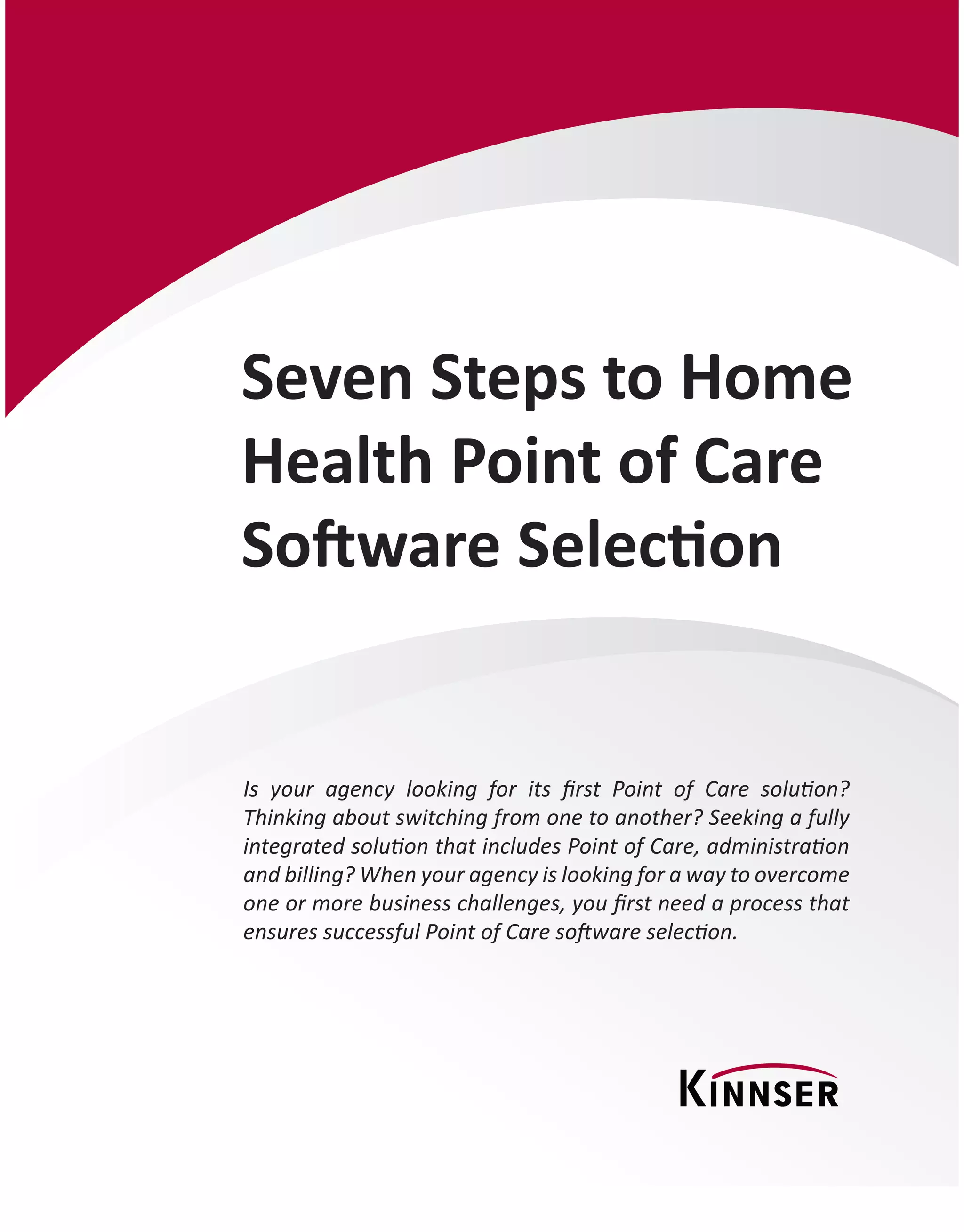 Home health software selection guide 2010 | PDF
