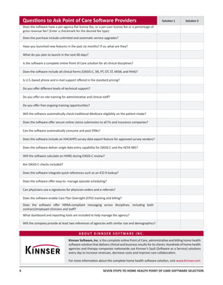 Home health software selection guide 2010 | PDF