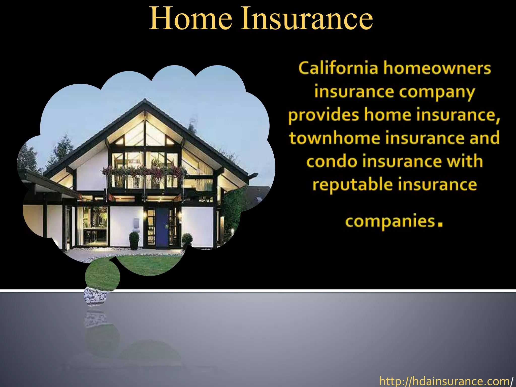Home insurance ppt | PPT