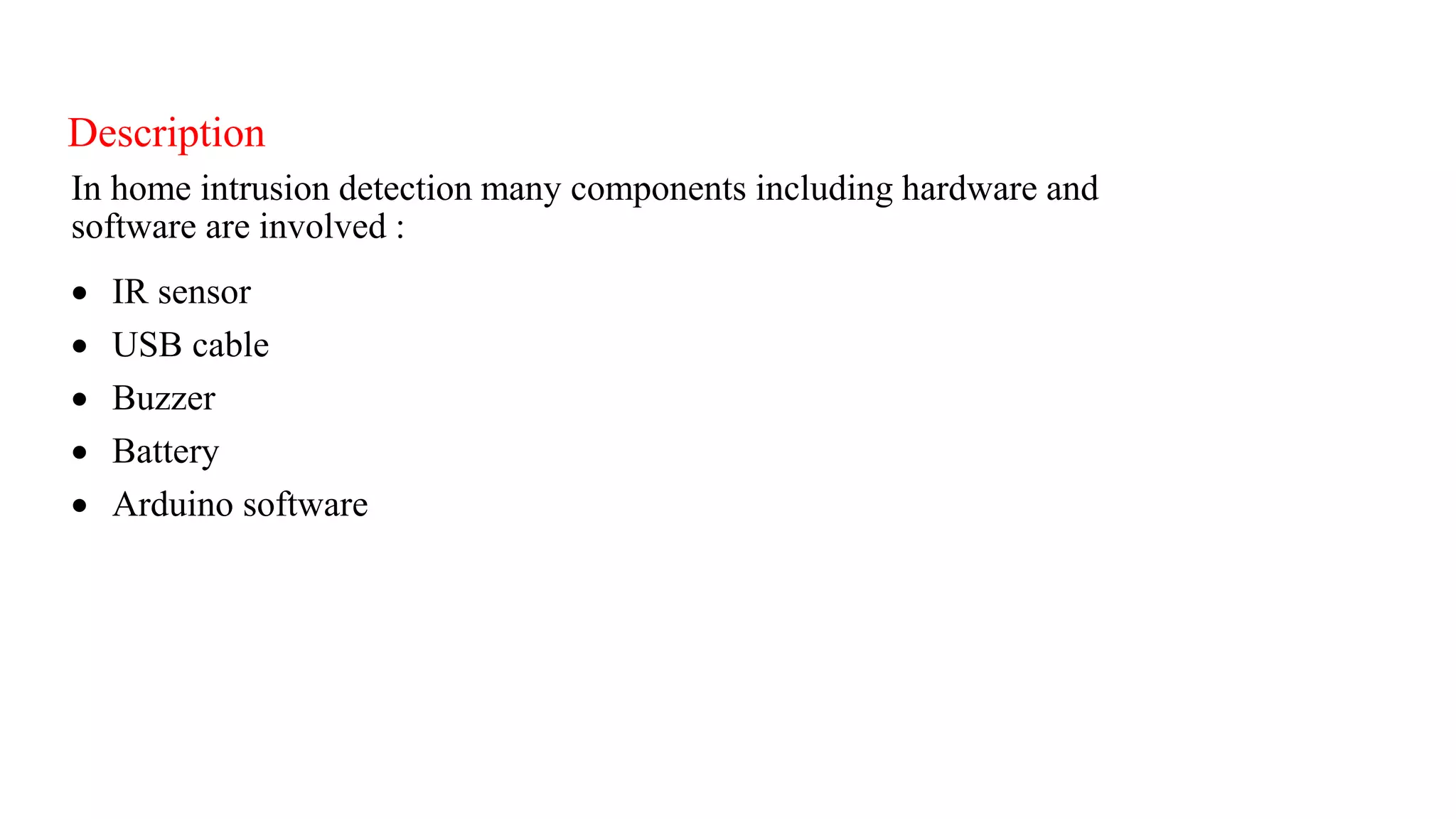 HOME INTRUSION DETECTION.pptx | Home Security | Home & Garden