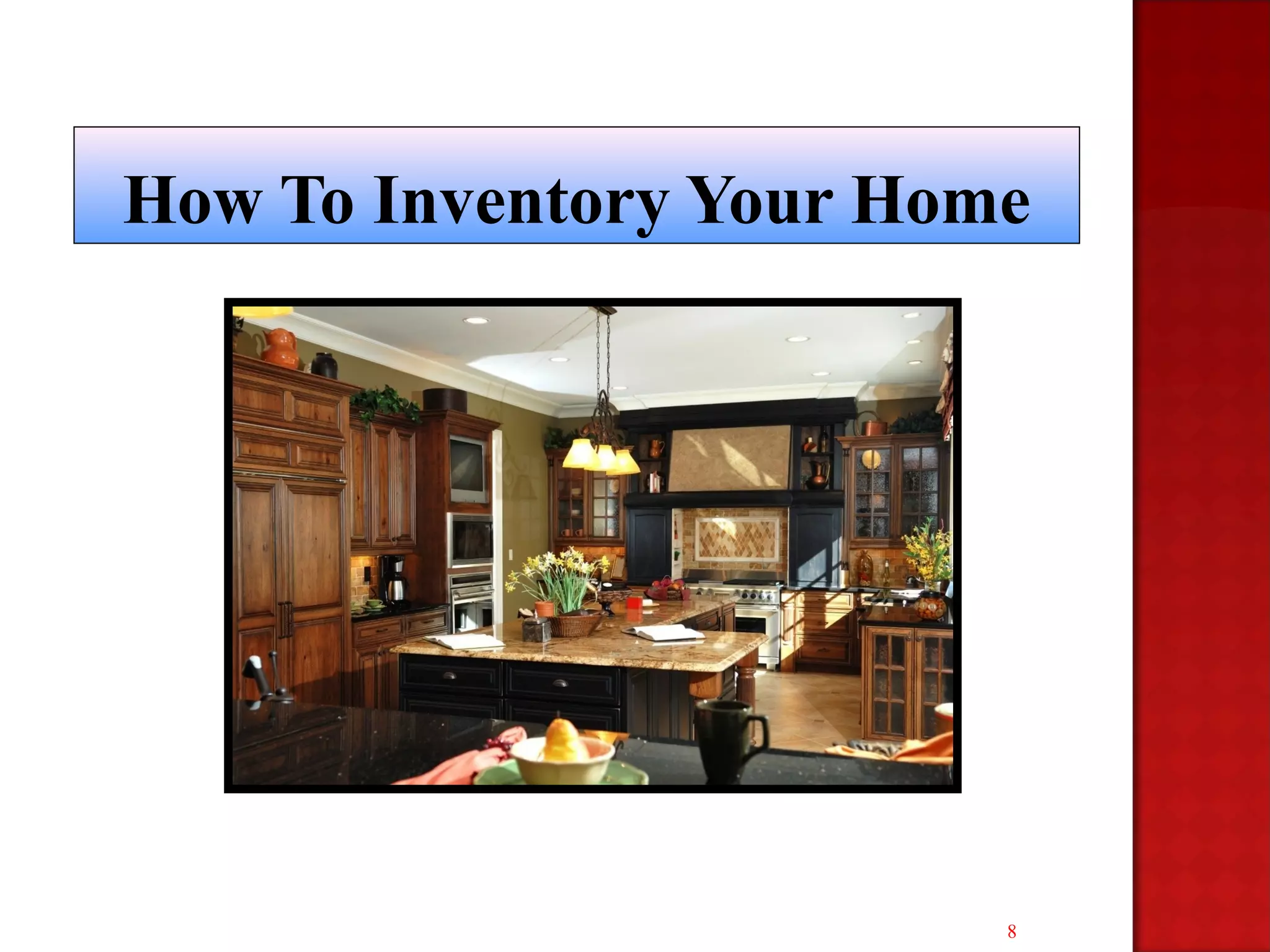 Home inventory presentation 3.2013