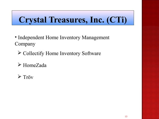 Home inventory presentation 3.2013