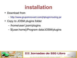 Routing plugin for JOSM | PPT