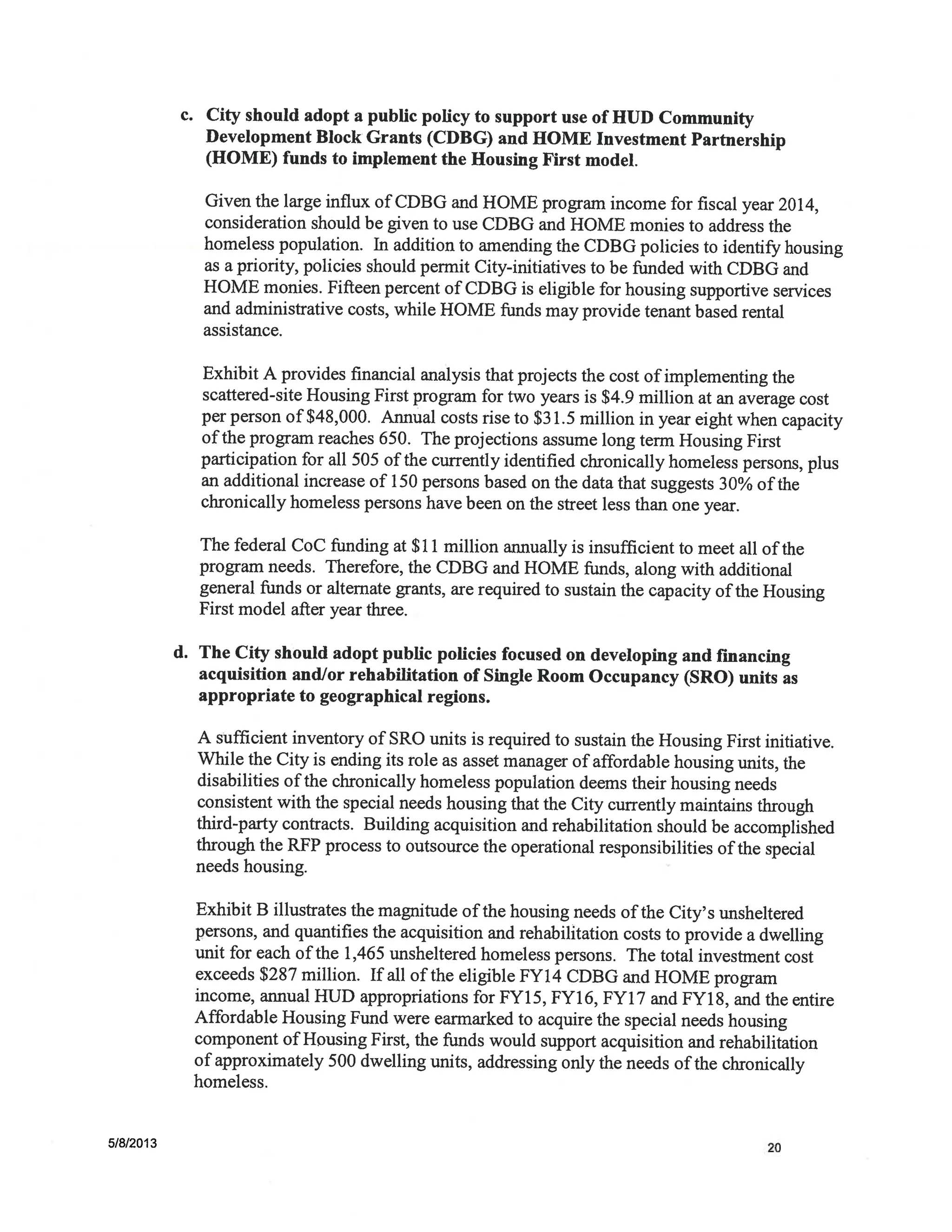 Homeless action plan 2013 | PDF