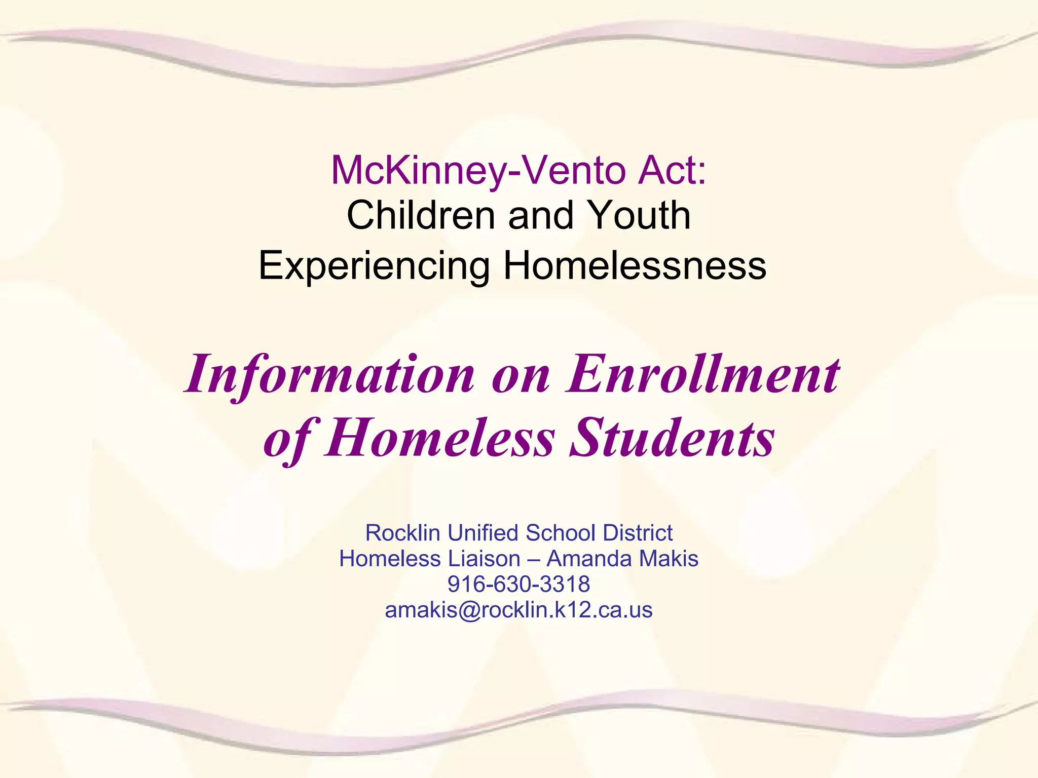 Homeless Information Presentation | PPT