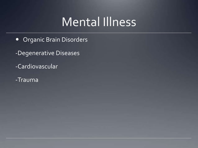 Homelessness and Mental Illness | PPTX