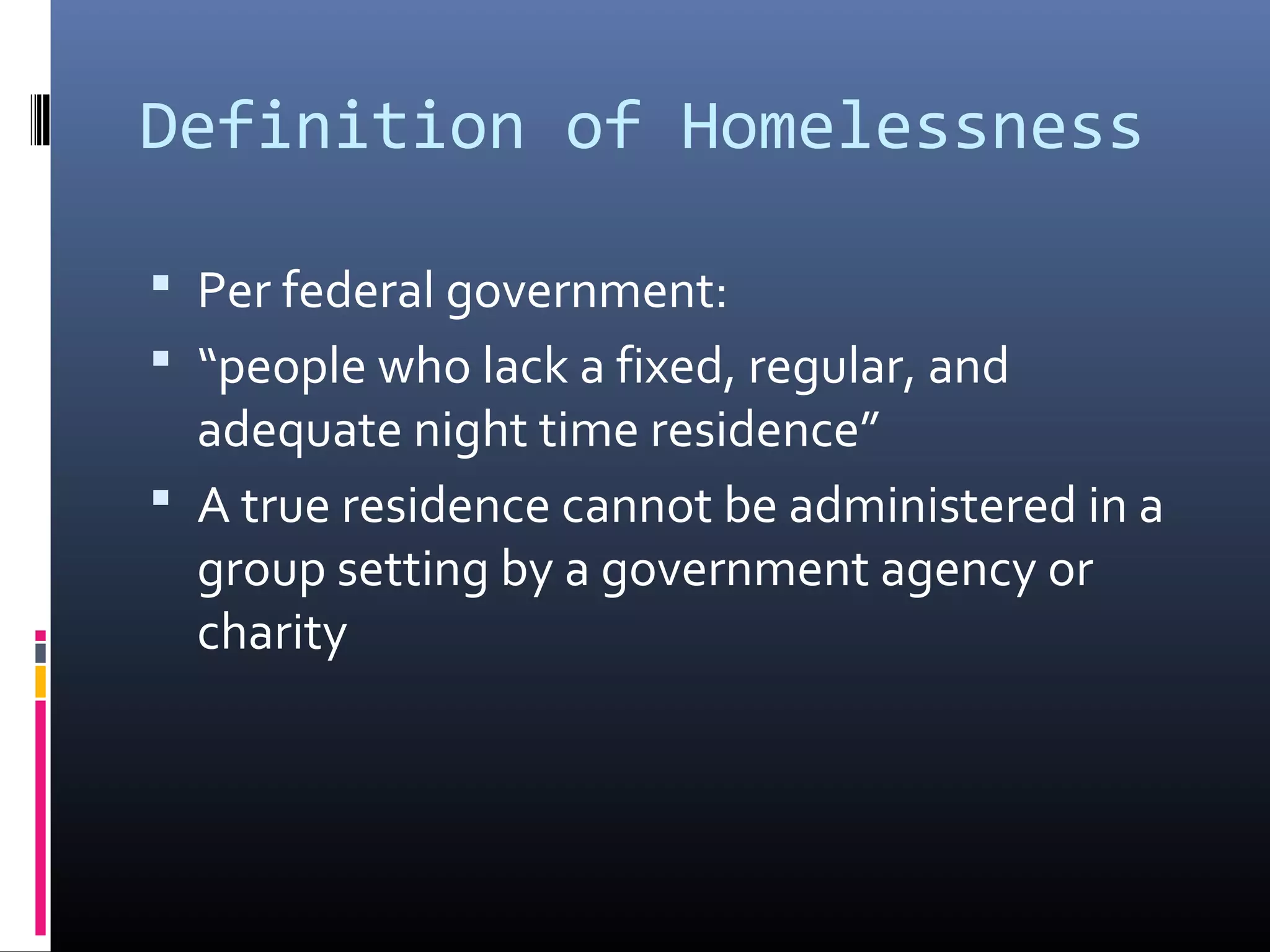 Homelessness | PPT | Debated Sensitive Social Issues | Sensitive Topics