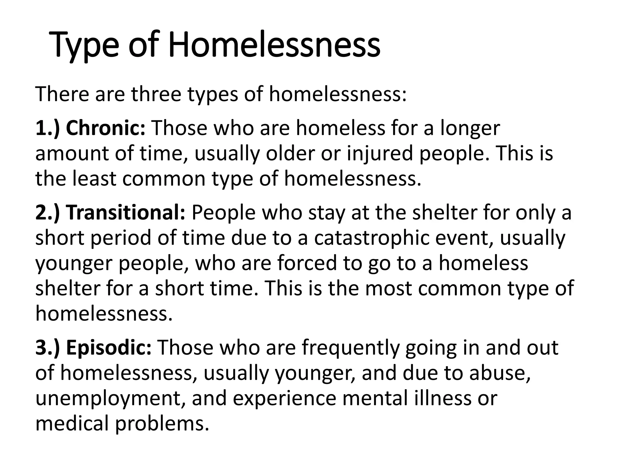 Homelessness | PPTX