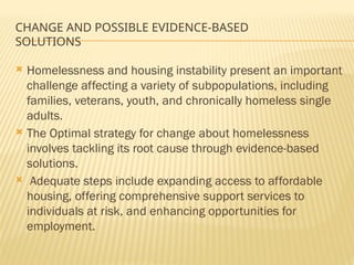 Australian Social Problem Homelessness P | PPTX
