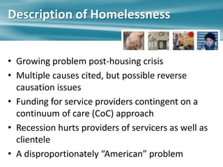 Homelessness and "Housing First" Cost-Benefit Presentation | PPTX