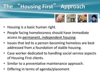 Homelessness and "Housing First" Cost-Benefit Presentation | PPT