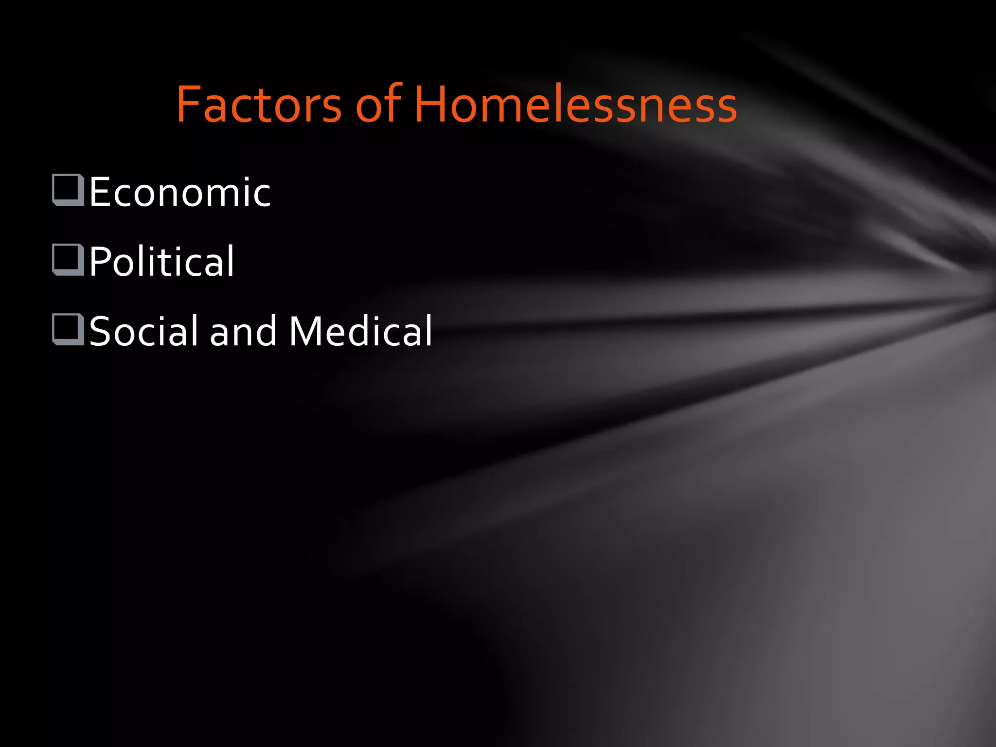 Homelessness in america | PPTX | Medical Health