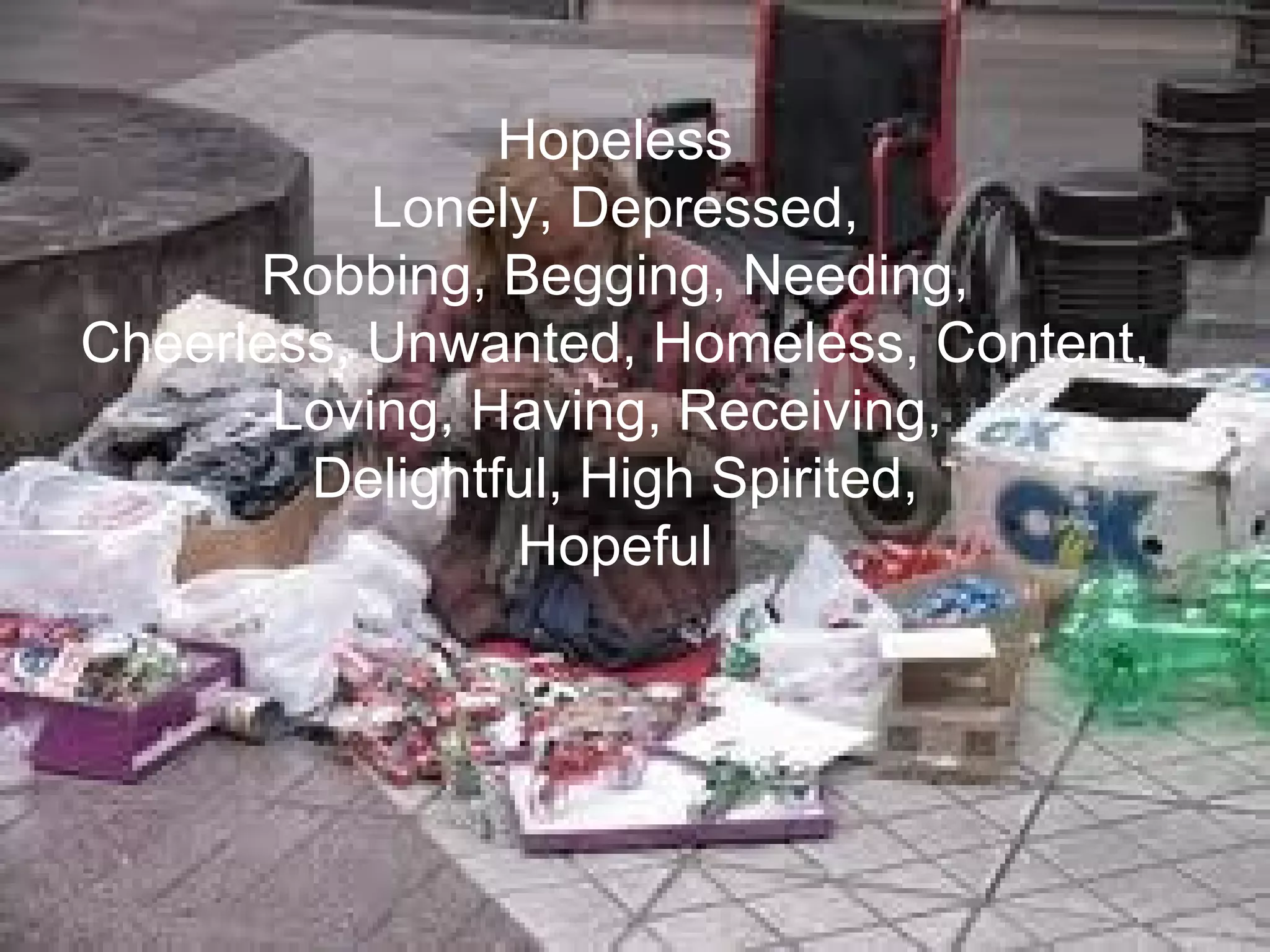 Homelessness poems | PPT