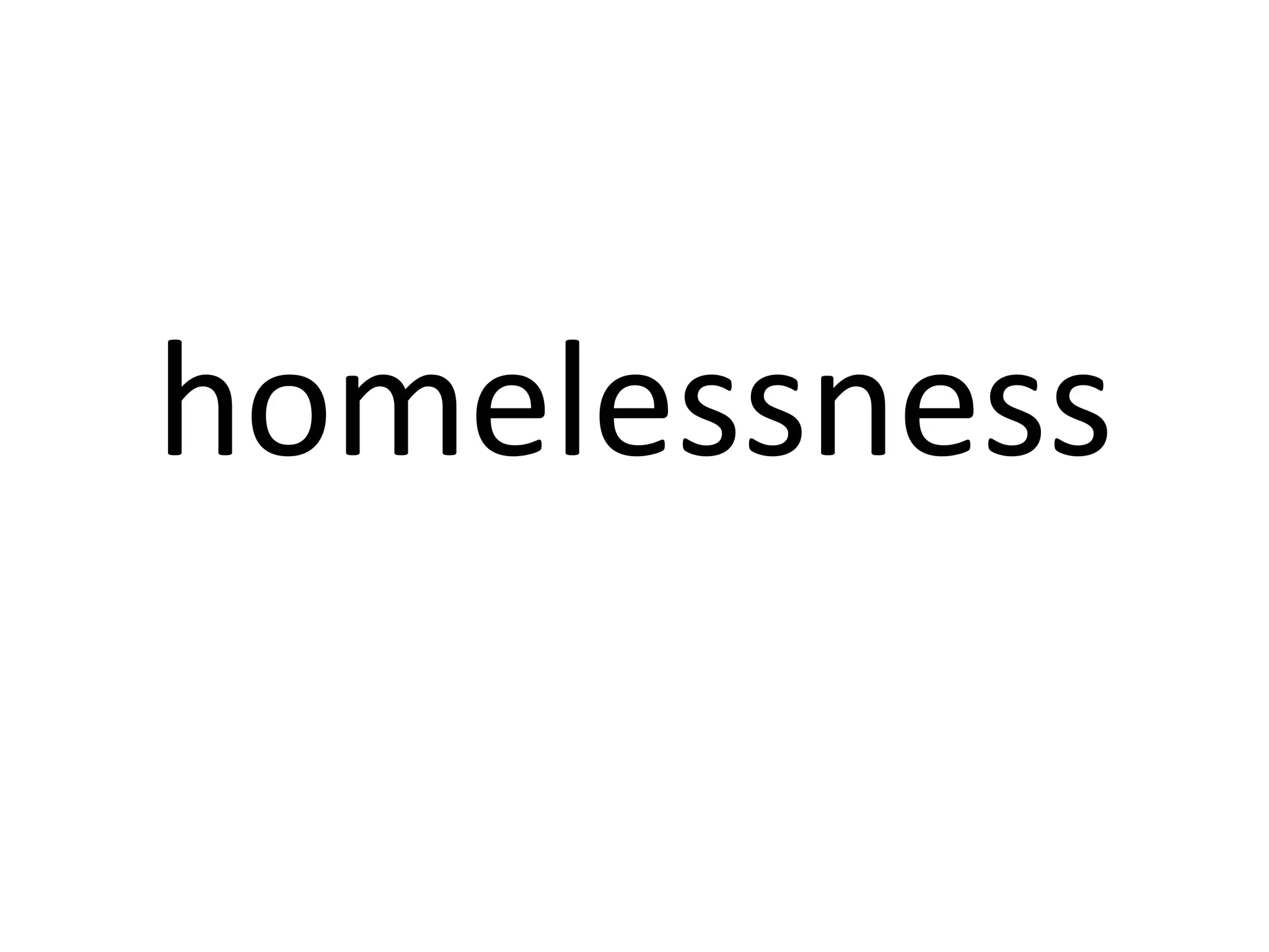 Homelessness powerpoint | PPTX