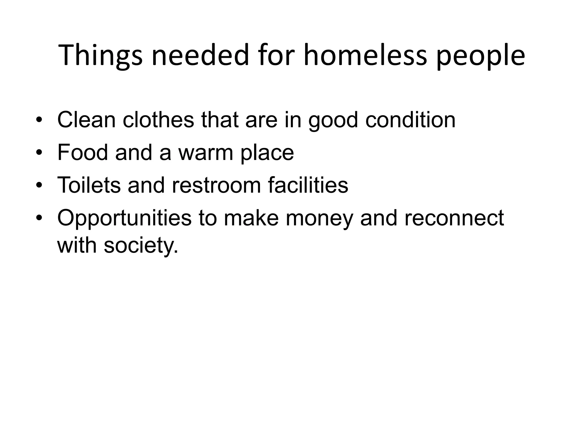 Homelessness powerpoint | PPTX