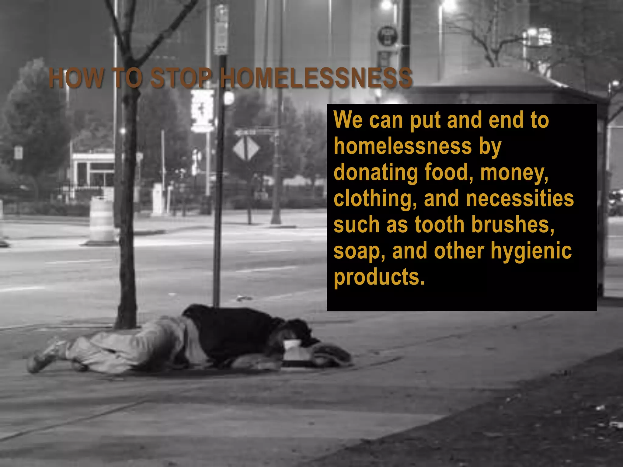 Homelessness power point global issue | PPTX