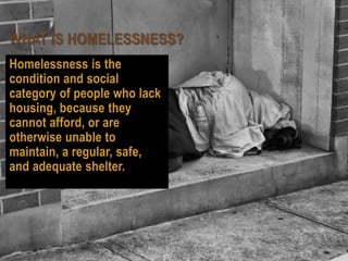 Homelessness power point global issue | PPTX