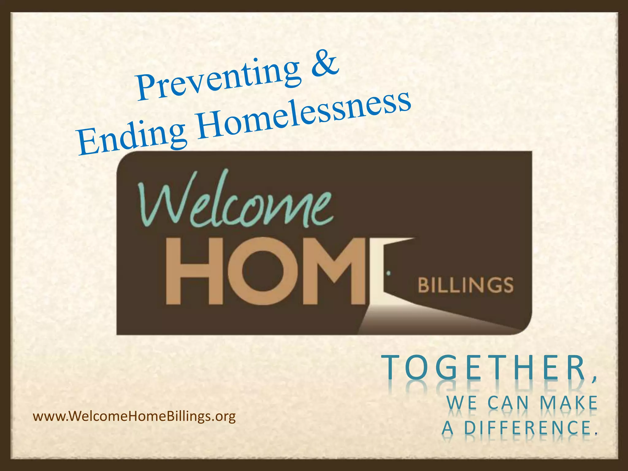 Faces of Homelessness Presentation | PPTX