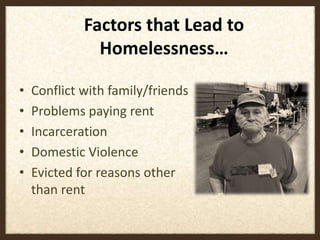 Faces of Homelessness Presentation | PPTX