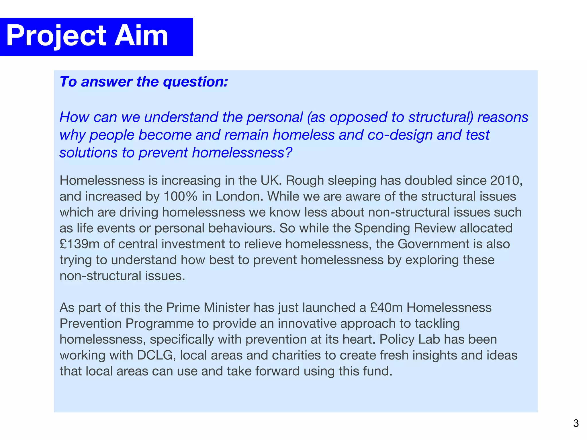 Homelessness Prevention Project and Prototypes | PDF | Government ...