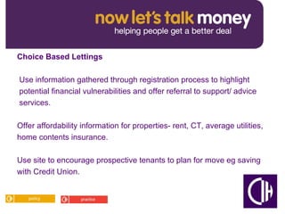 Financial Inclusion and Homelessness Prevention | PPT | Government ...