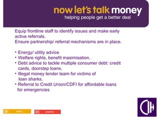 Financial Inclusion and Homelessness Prevention | PPT | Government ...