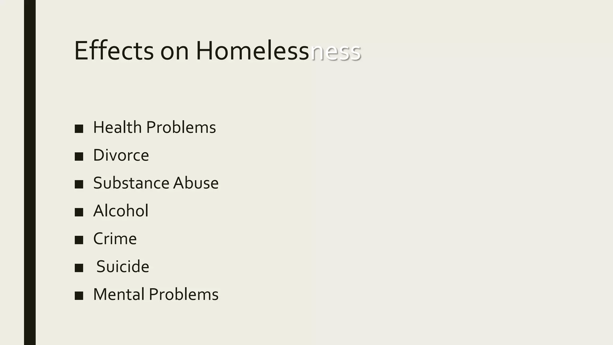 What is being Homeless and its Effects to people and to the community ...