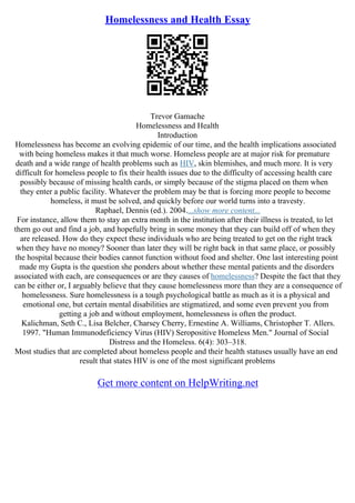 Homeless To Harvard Essay | PDF | Government Support and Welfare ...