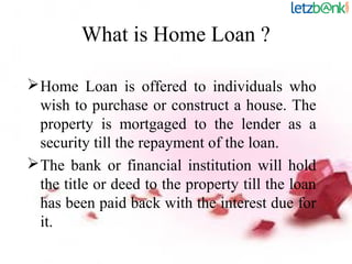 Home loan | PPT | Home Financing | Personal Debt