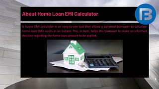 home loan EMI Calculator | PDF
