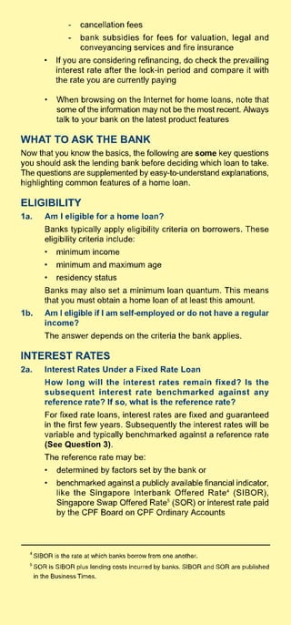 16 Questions You Should Ask The Bank Before Taking A Home Loan | PDF