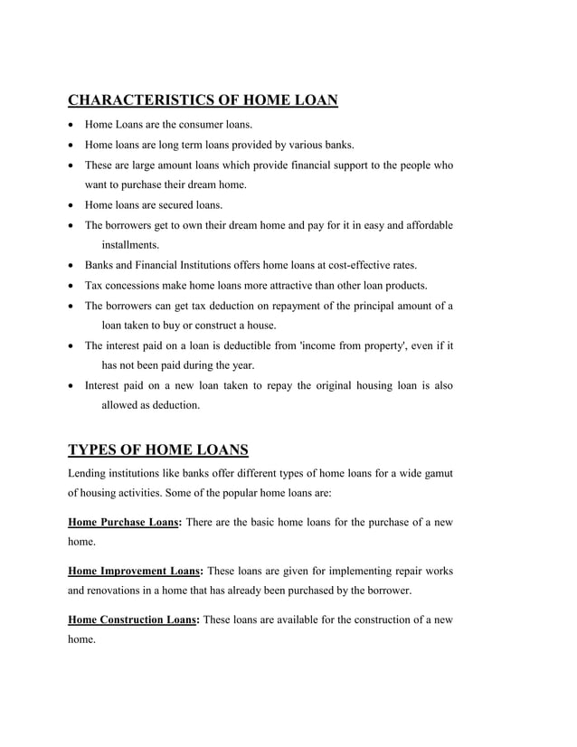 Home Loan Project black book | PDF