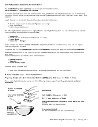 Homemade ors | PDF