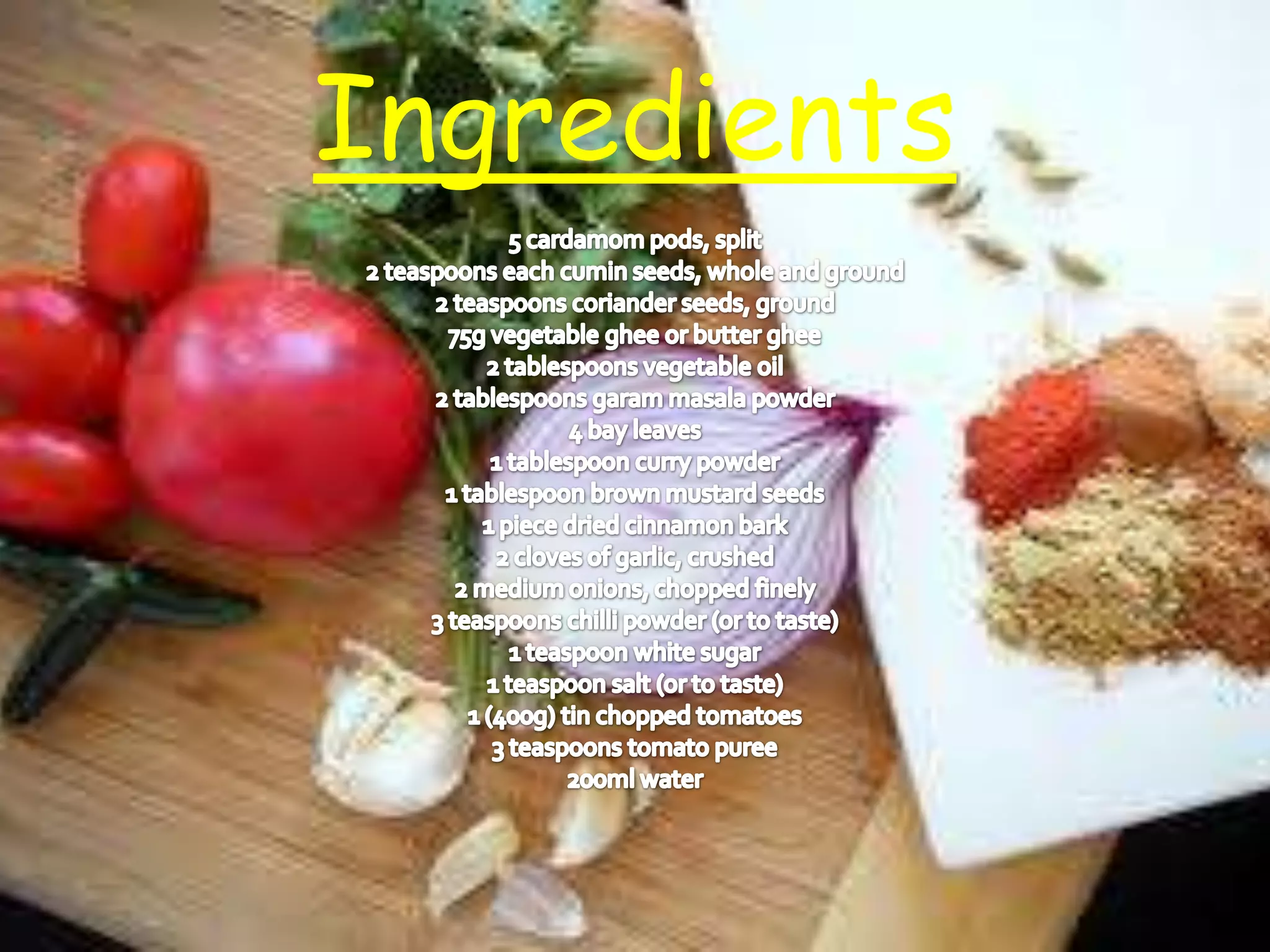 Homemade curry | PPTX