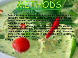 Homemade curry | PPTX