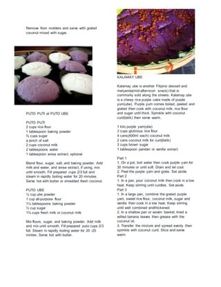 Homemade kalamay | DOCX