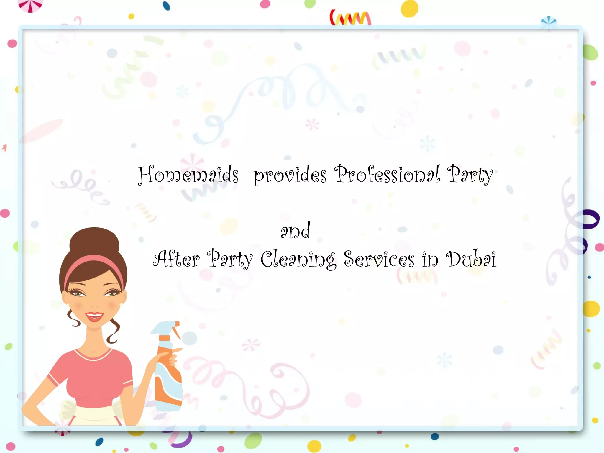 Party Helpers Dubai | PPT