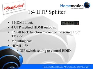 Homemation - HDMI & HDBaseT™ | PPT | Home Entertainment Systems ...